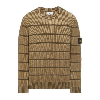 Stone Island Rundhals-Strickpullover - - Knitwear - Herren - Beige - S