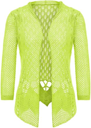 Mymo Strickjacke Frauen Limette