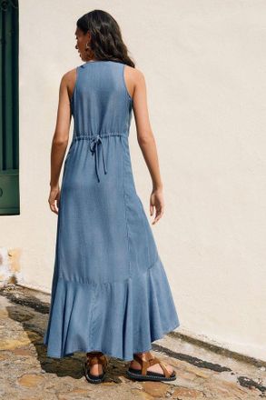 Next Midikleid Durchgekn&ouml;pftes Midikleid (1-tlg)