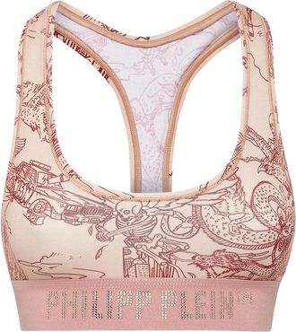 Philipp Plein Femme, Sous-v&ecirc;tements, Orange, Taille: 36 FR Tattoo Bra