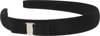 Ferragamo Femme, Accessoires, Noir, Taille: ONE Size Fiocco Vara Headband