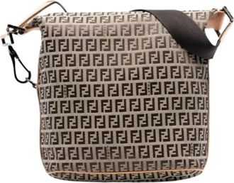 Fendi Sac bandouli&egrave;re Pre-owned en toile - Femme - Pre-owned - Brun - Taille: ONE Size