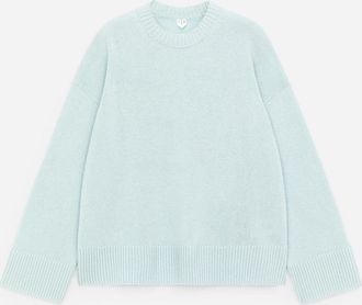 Arket Oversize-Pullover Aus Reinem Kaschmir -T&uuml;rkis
