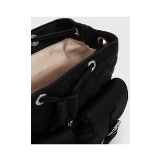 Guess Gesteppter Rucksack aus Synthetik mit Metalllogo - - Bags - Damen - Schwarzk - ONE SIZE