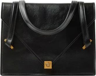 Versace Femme, Sacs, Noir, Taille: ONE Size Severine Leather Shoulder Bag