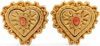 Christian Lacroix Ohrringe - VINTAGE CHRISTIAN LACROIX GROSSE CLIP-ON HERZ GOLD - Gr. unisize - in Gold - f&uuml;r Damen