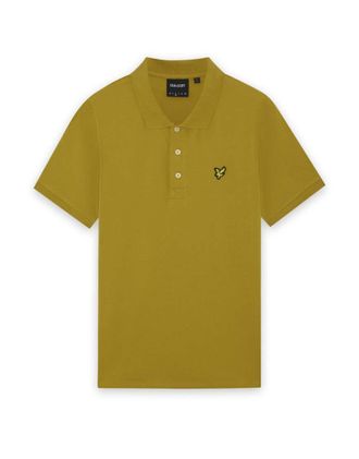 Lyle & Scott polo manches courtes uni en bronze y308-Marron