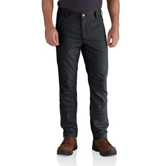 Carhartt Work in Progress Herren Rugged Flex Straight Fit 5-Pocket Canvas-Arbeitshose, Schwarz, W32/L30