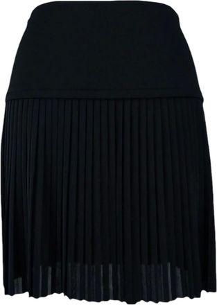 Blumarine Rock mit Falten - Schwarz