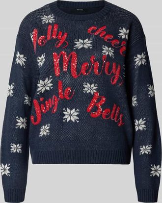 Vero Moda Pullover mit Pailletten-Schriftzug