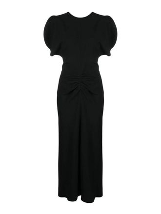 Victoria Beckham Robe Au Genou - Noir