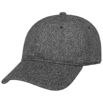Stetson Casquette Cashmere Homme - en Cachemire de Baseball Boucle m&eacute;tal, avec visi&egrave;re, Doublure Hiver Automne-Hiver - Taille Unique Gris fonc&eacute;