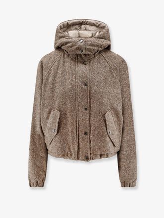 Brunello Cucinelli M&eacute;lange virgin wool blend jacket - BRUNELLO CUCINELLI - gender_Woman