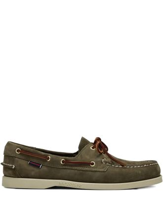 Sebago Segelschuhe aus Wildleder - Gr&uuml;n