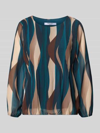 Zabaione Bluse mit Plisseefalten Modell Re44ynaa
