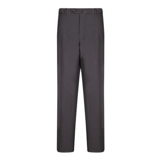 Dell'Oglio Homme, Pantalons, Gris, Taille: 2XL Pantalon en coton lav&eacute;