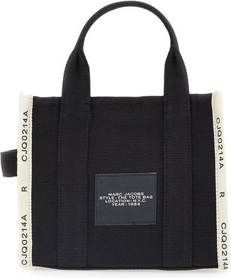 Marc Jacobs Womens Handbag The Tote Black Cotton + Polyester Handbags Hand Bags