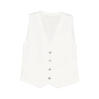 sacai Femme, Costumes, Blanc, Taille: 38 FR Waistcoat Sacai