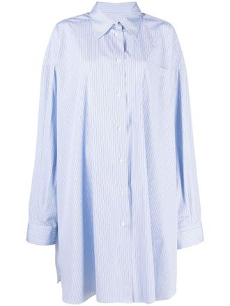 Maison Margiela Gestreiftes Hemd - Blau