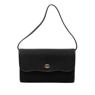 Gucci Sac bandouli&egrave;re en toile Pre-owned - Femme - Pre-owned - Noir - Taille: ONE Size