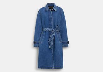 Coach Trenchcoat Aus Denim