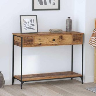 vidaXL Table console Bois ancien 100 x 34.5 x 75 cm Bois ding&eacute;nierie Vidaxl