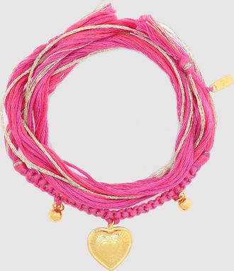 Aurélie Bidermann Bracelet Honolulu Charm Coeur, Exclusivité Lulli