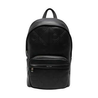 Calvin Klein Embossed Emblem Logo Trolley Backpack - - Bags - Herren - Schwarzk - ONE SIZE