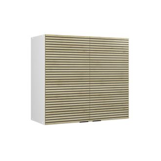 Vicco H&auml;ngeschrank Fame-Line, Glash&auml;ngeschrank, Eiche Paneel, 80 cm