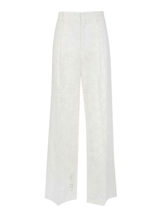 Alberta Ferretti Pantalons D&eacute;contract&eacute;s - Blanc
