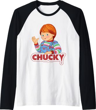 Chucky Friendly Wave Logo Raglan
