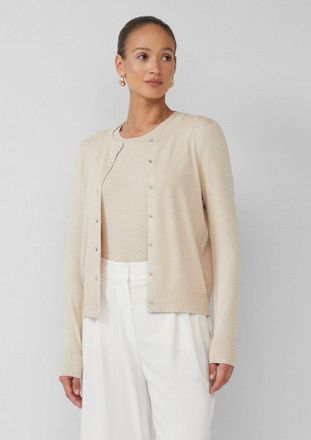 s.Oliver Cardigan Strickjacke Cardigan aus Viskosemix mit Glitzerb&uuml;ndchen