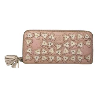 Loewe Portefeuille en cuir Pre-owned - Femme - Pre-owned - Rose - Taille: ONE Size