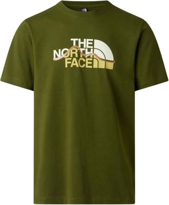 The North Face Homme, Sport, Vert, Taille: XL Mnt Line Regular Short Sleeve Tee