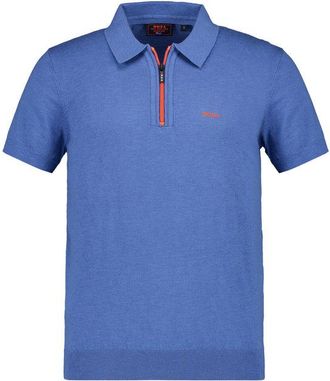 N.Z.A. Herren Zip-Polo blau