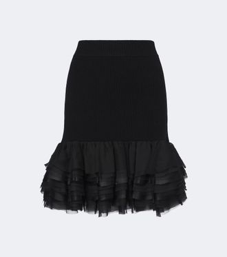 Nina Ricci Minirock aus Wolle und Kaschmir