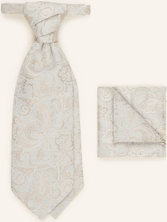 Wilvorst Wilvorst Set: Krawatte Und Einstecktuch beige