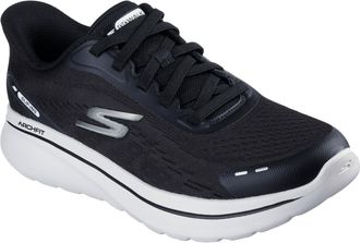Skechers Go Walk Arch Fit N-Joy Nobend Sneaker f&uuml;r Herren, Schwarzer, wei&szlig;er Rand, 41.5 EU