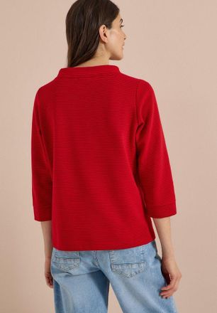 Cecil 3/4-Arm-Shirt Ottoman Shirt im Two-Tone-Look