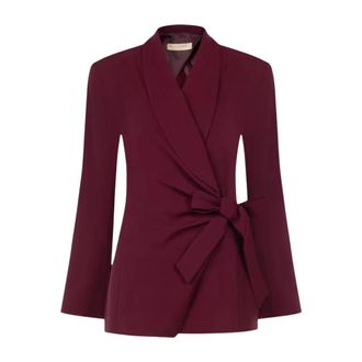 Rinascimento Giacca Blazer A Portafoglio - Femme - Vestes - Rouge - Taille: 44 FR