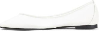 Jacquemus Calf Leather Ballerina Flat - White