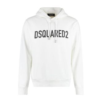 Dsquared2 Herren, Sweatshirts & Hoodies, Wei&szlig;, XLGr&ouml;&szlig;e