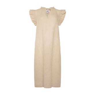 Tiffany & Co. Femme, Robes, Beige, Taille: 40/42 FR Robe à Volants Etta