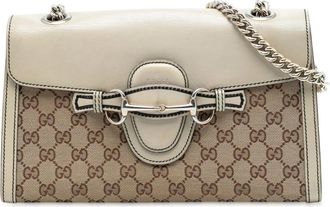 Gucci Hobo Bags - Medium GG Canvas Emily Shoulder Bag - Gr. unisize - in Braun - f&uuml;r Damen