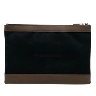 Balenciaga Pochette en toile Pre-owned - Femme - Pre-owned - Noir - Taille: ONE Size
