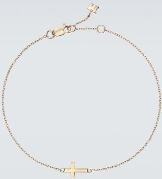 Mateo Bijoux Armband Mini Cross aus 14kt Gelbgold (585/1000)