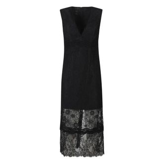 Pinko Pinko, Femme, Robes, Noir, Taille: 38 FR Audrey Abito Pizzo Rebrod&eacute;