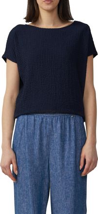 s.Oliver Relaxed-Fit-Shirt in Struktur-Optik