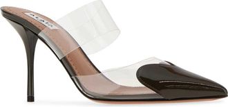 Alaia Le Coeur Mule Heels - Black