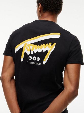 Tommy Jeans T-Shirt REGULAR SIGN BACKPRINT TEE Regular fit mit Markenprint